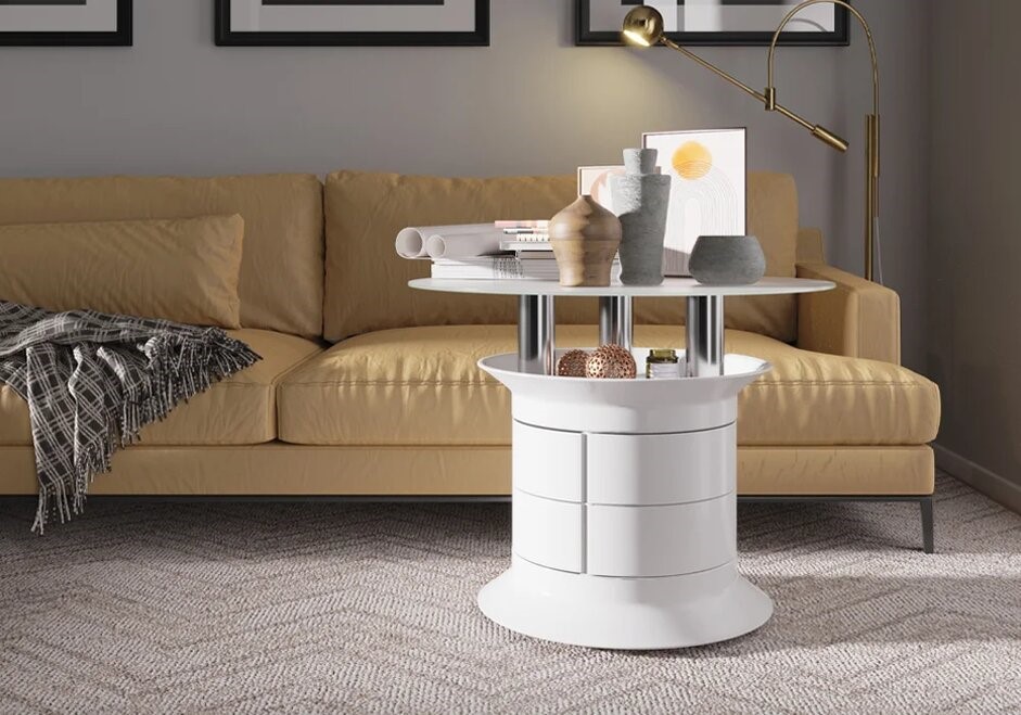 Столик журнальный Benito white в Краснодаре купить недорого | фото и ...